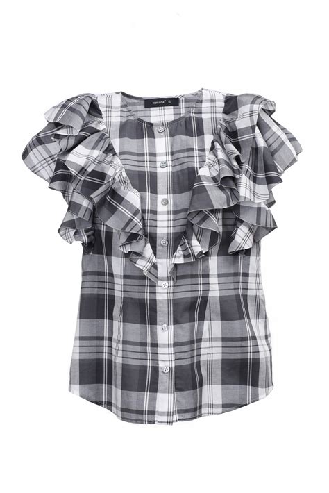 Layered Ruffle Sleeveless Blouse Senada Thailand