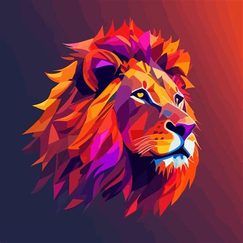 Premium Vector A Lion Full Color Vector Art