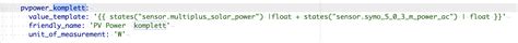 Eigenen Sensor Pv In Evcc Yaml Eintragen Evcc Io Evcc Discussion