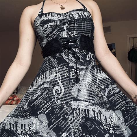 Hot Topic Corset Musical Dress Mixture Of Classic Depop