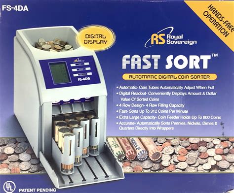 Lot Fast Sort Fs 4da Automatic Digital Coin Sorter
