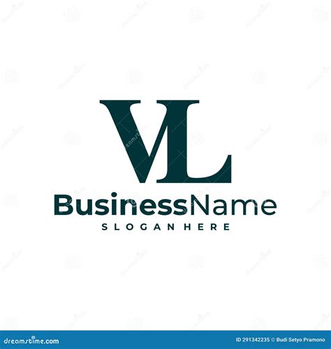 Letter Vl Logo Design Vector Luxury Vl Logo Design Template Concept