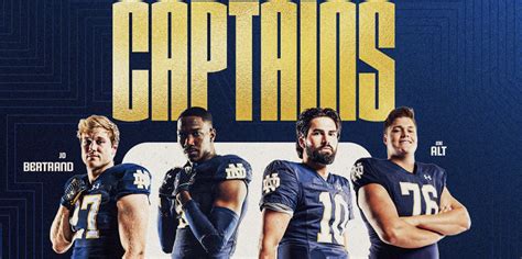 Notre Dame Names Four Captains Ahead Of 2023 Football Season