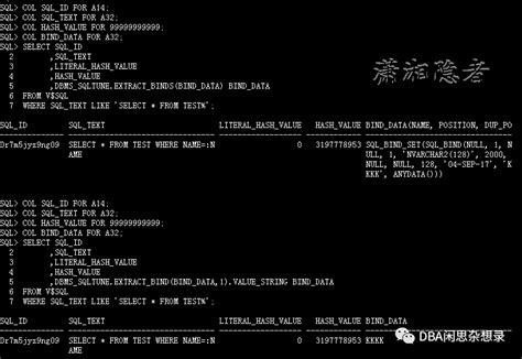 ORACLE获取SQL绑定变量值的方法总结 墨天轮 ORACLE获取SQL绑定变量值的方法总结 墨天轮