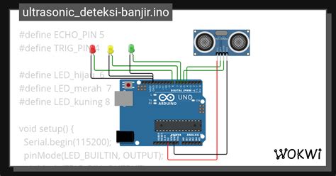Ultrasonicdeteksi O Wokwi Esp32 Stm32 Arduino Simulator
