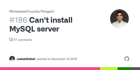 Can T Install MySQL Server Issue WhitewaterFoundry Pengwin GitHub