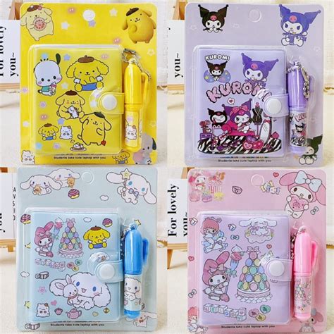 Jual Sanrio Mini Note Book Buku Diary Cinnamorol Melody Kurumi Shopee