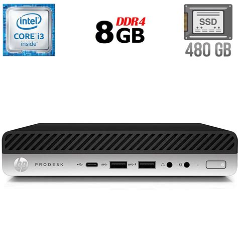 Купить Неттоп HP ProDesk 600 G3 Mini USFF / Intel Core i3-6100T (2 (4 ...