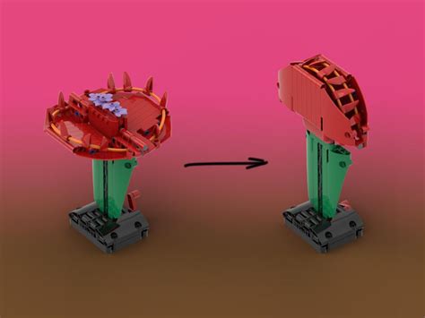 Lego Moc Carnivorous Plant By Ojuuji Rebrickable Build With Lego