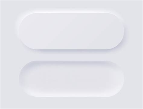 Premium Vector White Button Neumorphism Design Elements Vector Set