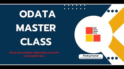 Odata Master Class Learn Abap Odata Gateway Basics Youtube