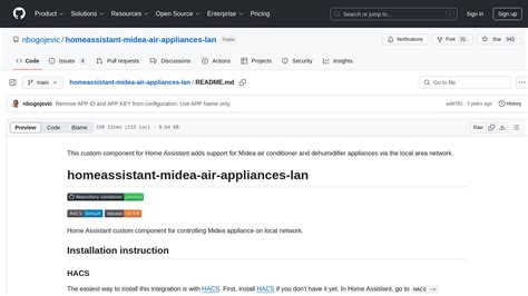 github homeassistant midea air appliances lan features alternatives