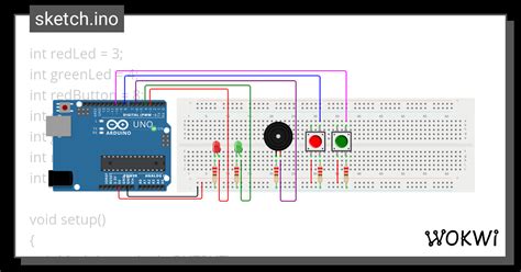 Tombol Kuis Cerdas Cermat Wokwi ESP32 STM32 Arduino Simulator