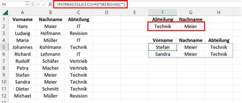 Excel Tipp Mit Der Funktion FILTER Daten Selektieren Und Ausgeben
