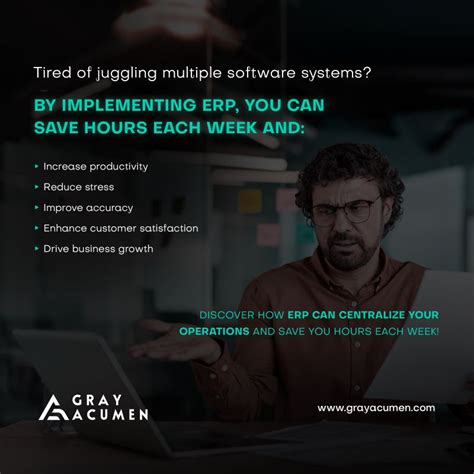 Gray Acumen On Linkedin Erp Businessefficiency Streamlineoperations Erpsolutions…