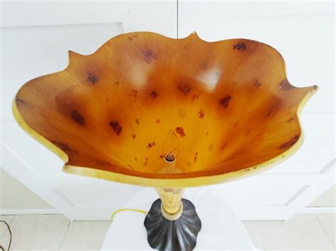 Art Nouveau Style Torchiere Table Lamp Etsy