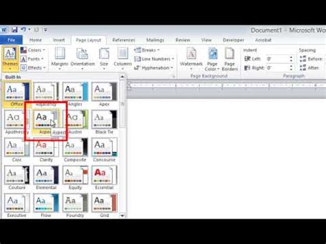 Microsoft Word How To Change Theme Colors YouTube