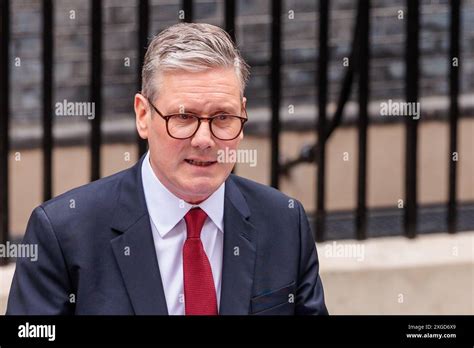 Keir Starmer Outside Number 10 Downing Street Makes His First Speech