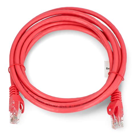 Buy Lanberg Ethernet Patchcord Utp 6 2m Red Botland Robotic Shop