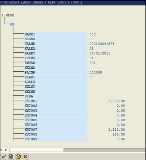 How To Show A Standard Cost Component On A Single Level