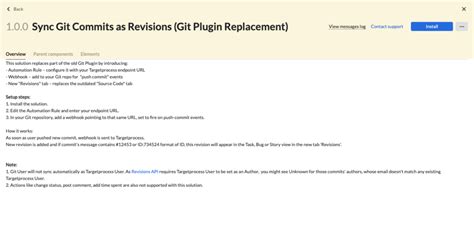 Link Git Commit As A Revision To User Story Bug Task Targetprocess