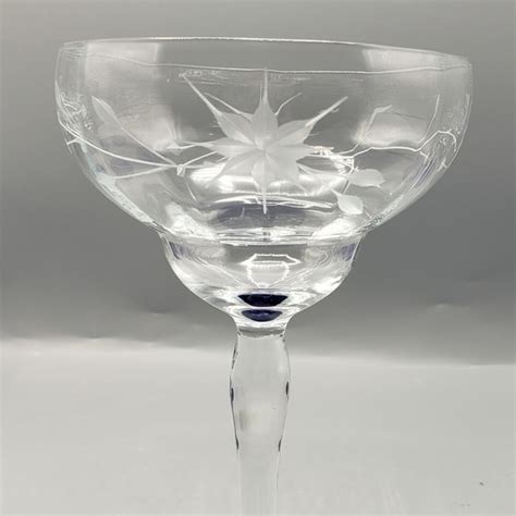 Weston Glass Dining 4 Weston Louie Glass Optic Clear Etched