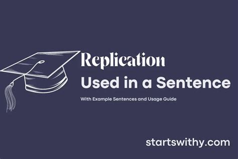 Replication In A Sentence Examples 21 Ways To Use Replication