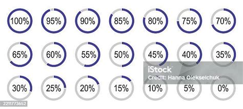 인포그래픽 요소의 비율입니다 원형 다이어그램 아이콘 인포그래픽을 위한 패턴 0에서 100까지 라일락 회색 채우기 분할 파이 차트 표시기 레이아웃 서클 그래프 로딩 진행 모형