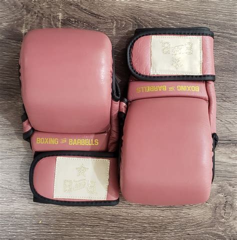 Dark Rose Gold Leather Boxing Gloves Boxing And Barbells