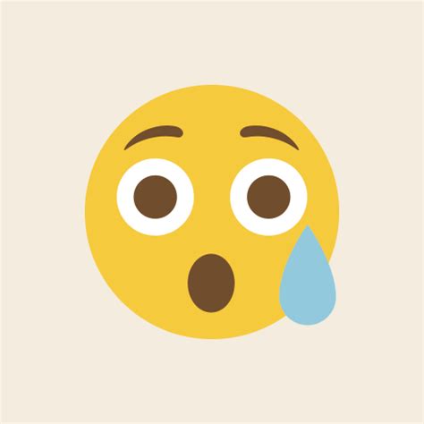 汗・焦り 絵文字風 フラットデザイン カラーアイコン フリー素材 アイコン・イラストダウンロードサイト【owl Stock オウルストック】
