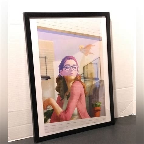 Dc Comics Art Framed 2x16 Supergirl 14 By Stanleyartgerm Lau Dc