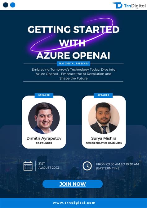 Trndigital On Linkedin Webinar Azure Openai Airevolution Innovation