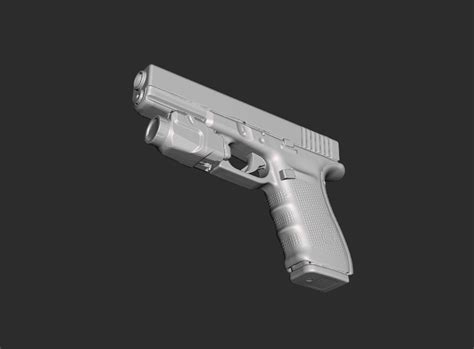 Archivo STL Glock 21 Gen4 45 Auto Streamlight TLR7 A Flex Real Size