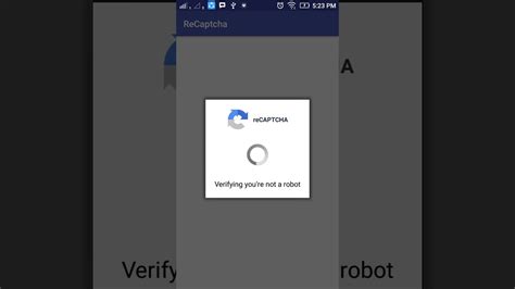 Android Recaptcha Demo Youtube