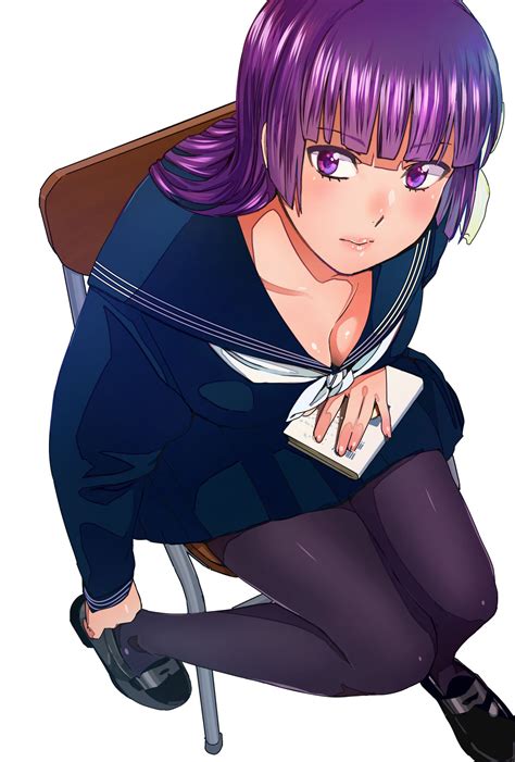 Yasuda Kousuke Jiken Jaken Highres 1girl Adjusting Footwear Black Sailor Collar Black