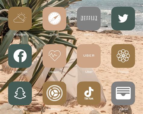 Iphone Home Screen Ios System Icons Pack Download Nude Etsy