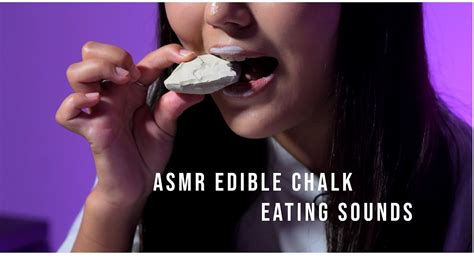 Asmr Edible Chalk Eating Sounds Youtube