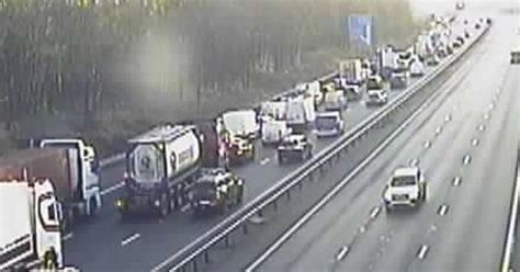 M4 Closed For Hours After Van And Lorry Collide Bristol Live