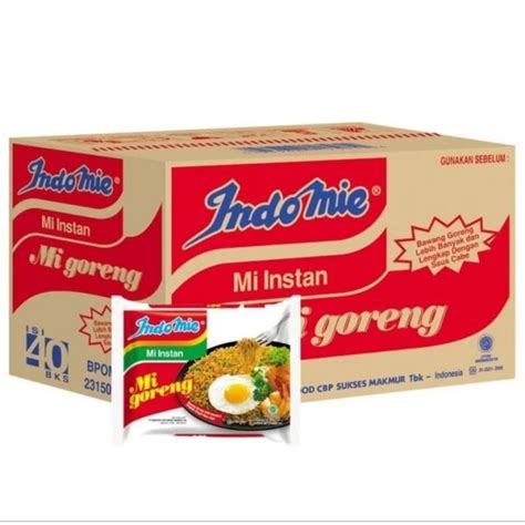 Mie Instan Indomie Goreng 85g 1 Dus Isi 40 Bungkus NGshope