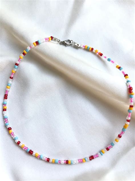 Free Necklace Seed Bead Necklace Simple Necklace Seed Beads Beaded