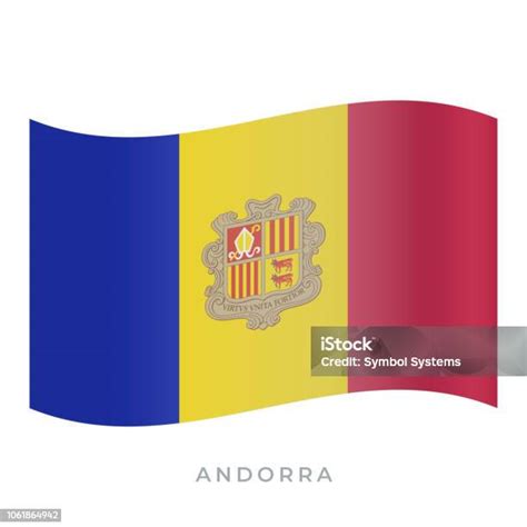 안도라 흔들며 플래그 아이콘 벡터 벡터 그림 흰색 절연입니다 국가 관광명소에 대한 스톡 벡터 아트 및 기타 이미지 국가 관광명소 국기 기 Istock