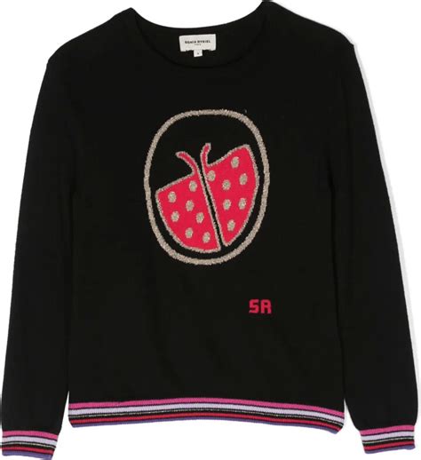 Sonia Rykiel Enfant Ladybug Intarsia Crew Neck Jumper Shopstyle Girls Knitwear