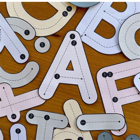 Gum Leaf Traceable Alphabet