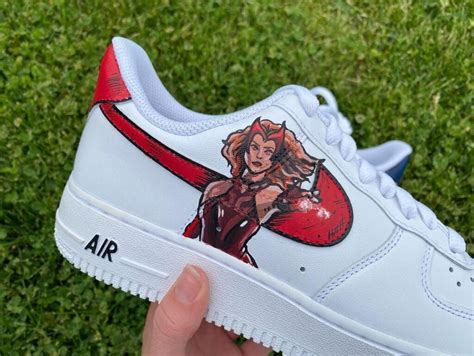 Custom Wanda X Spider Man Air Force 1s