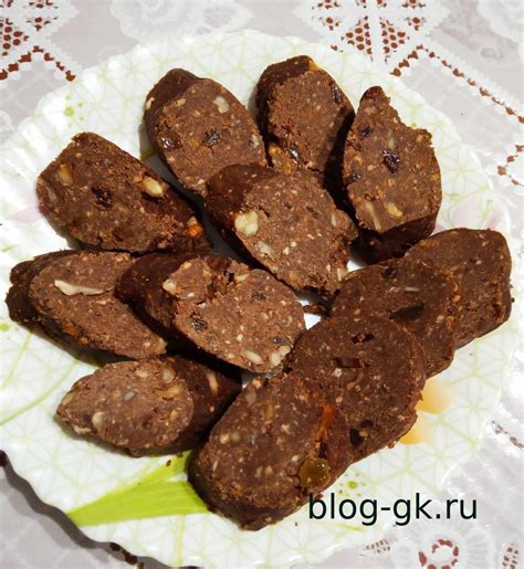 Сладкая колбаска с орехами и изюмом - рецепт автора Галина Кундиус🌳