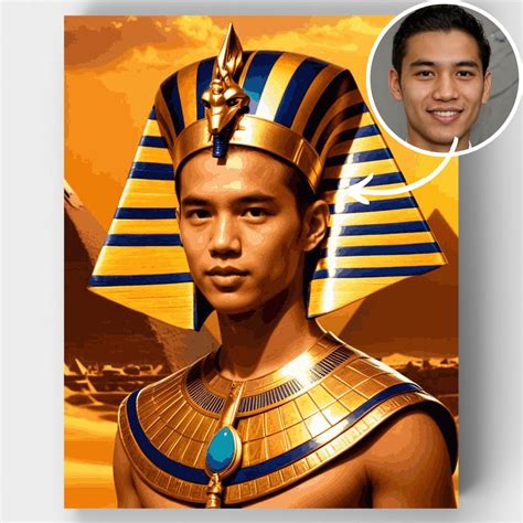 이집트 파라오 명화그리기 세트 이집트 왕족으로 변신하는 Diy 아트 키트 Davincified