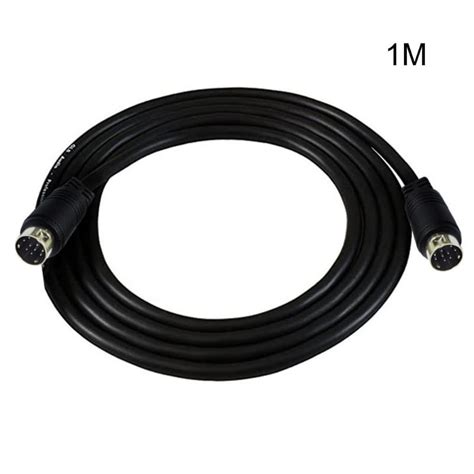 Qisuw Mini Din 9 Pin Male To 9 Pin Male Audio Input Cable For Video