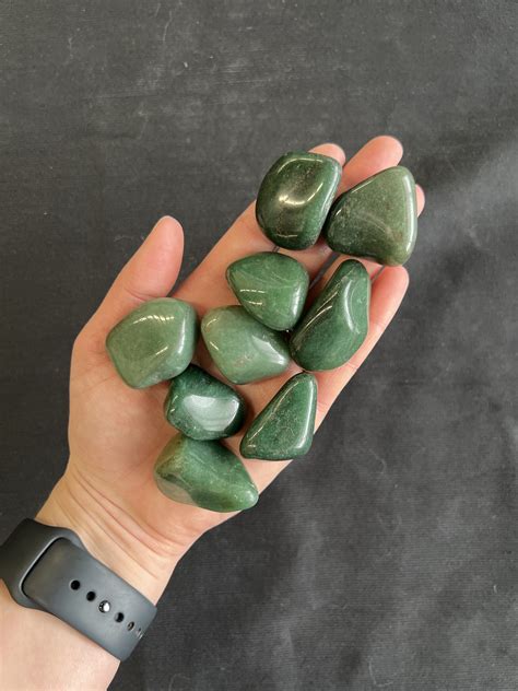 Green Aventurine Tumbled Stones Polished Green Aventurine Grade A 4