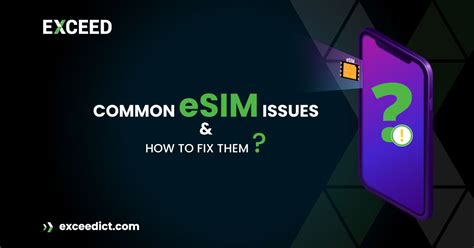 Common ESIM Issues And How To Fix Them EXCEED ICT