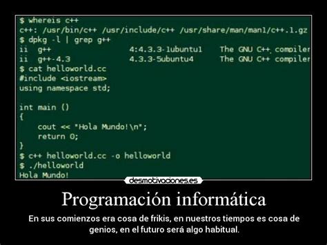 Programaci N Inform Tica Desmotivaciones